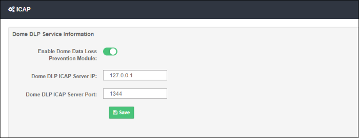 Configure Data Loss Prevention And View ICAP Service Information, Network Traffic Analyzer